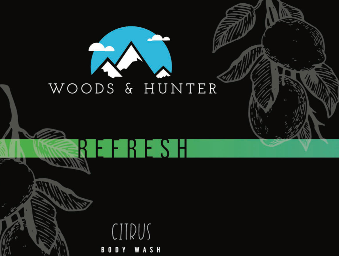 "Refresh" Citrus Body Wash – Woods & Hunter